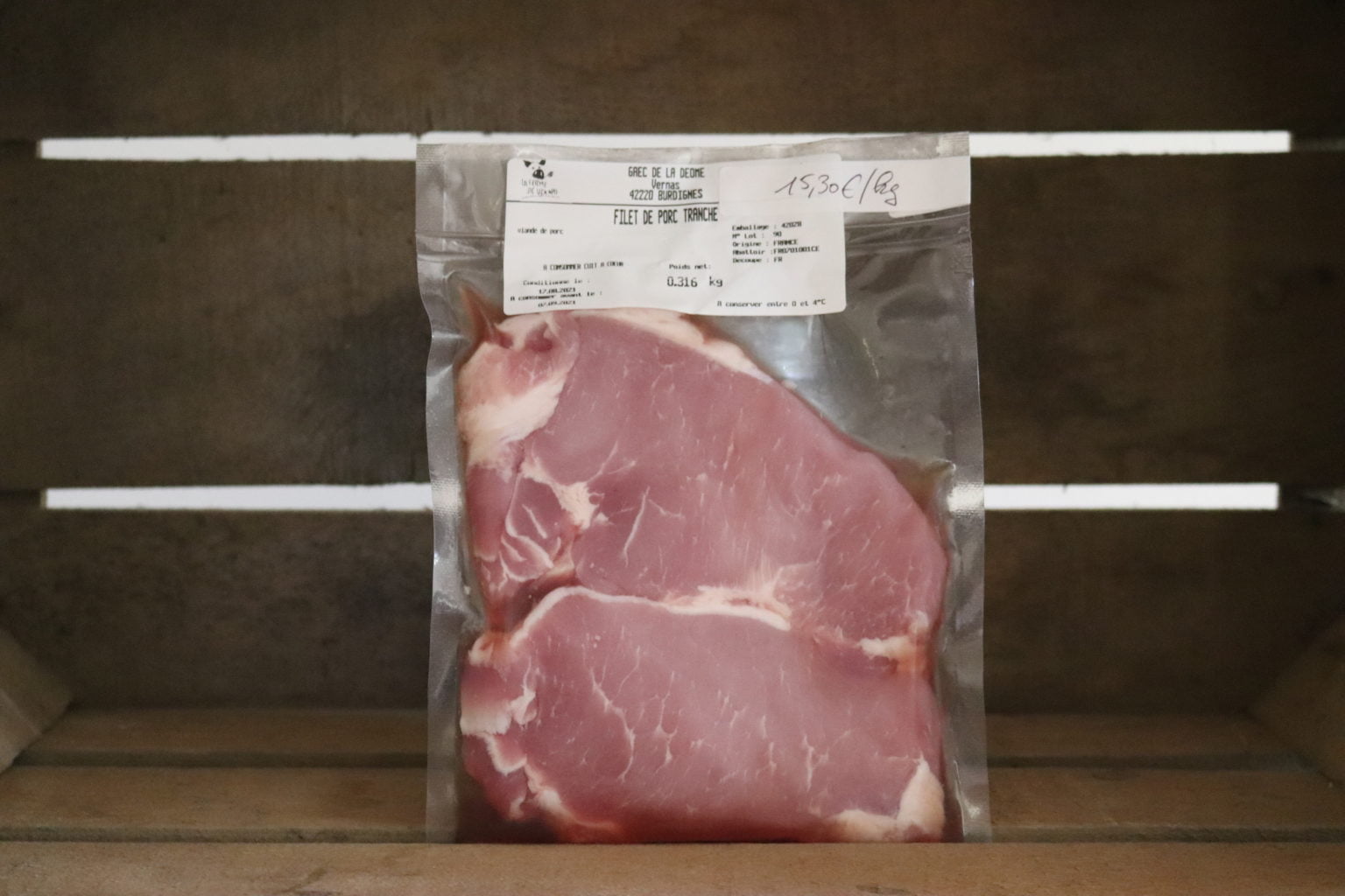 Filet de porc tranché nature - Le Gastronovrak